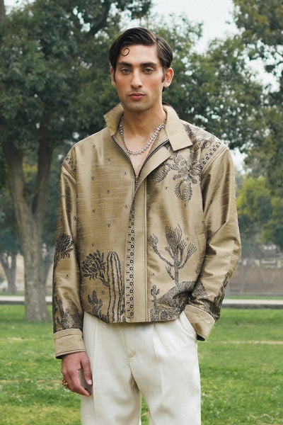 "Zaar" Embroidered Lightweight Jacket – AOMI